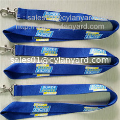 China Promotional coloured polyester id card holder lanyard with imprinted logo, supplier