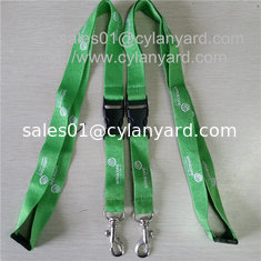 China Colored polyester lanyards with metal grip hook, dyed colored neck lanyards, supplier