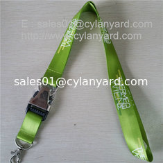 China Metal release buckle nylon lanyards, nylon lanyard with metal detachable buckle, supplier