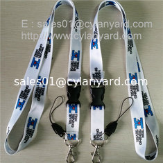 China Dye sublimation badge lanyards, dyed sublimation full color id badge lanyards, supplier
