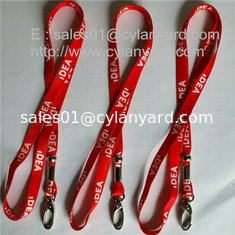 China Metal crimped sublimation badge strap lanyards, sublimation lanyard with metal crimp, supplier