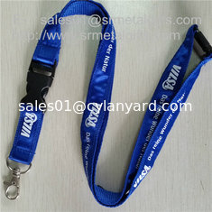 China Double layered satin overlaid lanyards, imprint satin ribbon overlay polyester lanyards, supplier