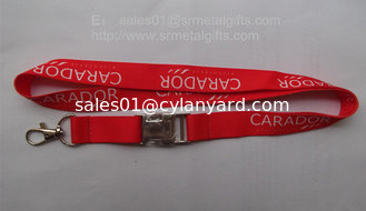 China Metal release buckle sublimation lanyards, sublimated lanyard with metal detachable buckle supplier