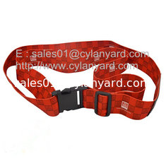 China Sublimation fashion belt lanyard for your travel suitcase security, heavy duty belt, supplier