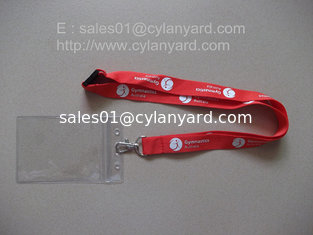 China Neck lanyard supplier for small wholesale neck lanyards with plastic badge, supplier
