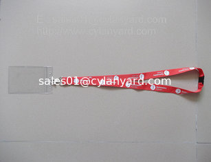 China Polyester lanyard maker for plastic badge neck ribbons wholesale supplier