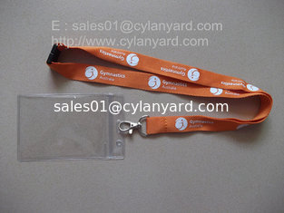 China Plastic name tag lanyards, name badge holder lanyards, supplier