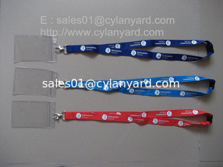 China Lanyard factory wholesaler of ID name badge holder lanyards, supplier