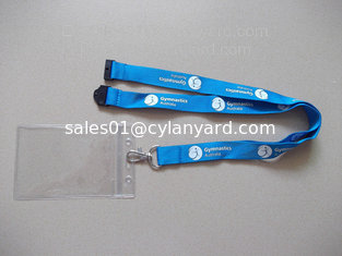 China Custom made neck lanyard for id badge, cheap id badge ribbons, supplier