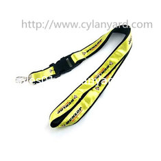 China Promotional double-layered satin badge lanyards wholesale, supplier
