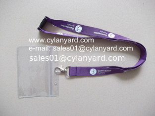 China Cheap printed neck lanyards, colour lanyard with id badge, supplier