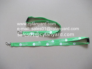 China Coloured polyester neck lanyards with printed logo, supplier