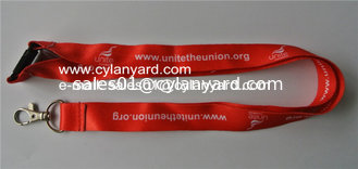 China Cheap dyed sublimation neck ribbon with swivel clip and breakaway buckle, supplier