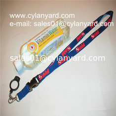 China Functional outdoor drink bottle hanging lanyards with printed logo, supplier
