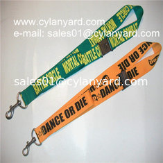 China polyester lanyard with metal clasp clip, metal trigger clip lanyards, supplier