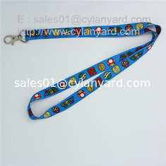 China Personalized designer sublimation neck ribbon with metal clasp clip supplier