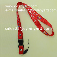 China High graded nylon badge lanyard with rivet and ABS release buckle supplier