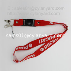 China Personalized woven lanyard with swivel release buckle wholesale supplier