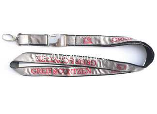 China Deluxe double layered satin lanyards, satin label overlaid lanyard supplier