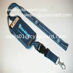 China Spandex phone pocket neck lanyards, stretchable mobile phone holder neck ribbon supplier