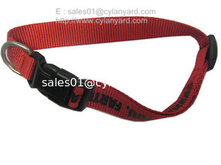 China Heavy duty Nylon dog collar and leash, Printed Nylon Dog Collars supplier
