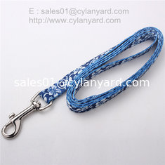 China 6ft sublimation dog leash, full color print polyester dog leads, supplier