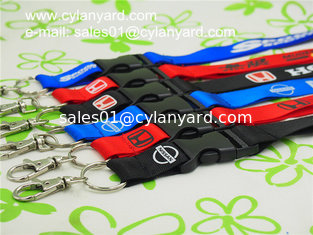 China Polyester Office lanyard with detachable clip, China printed ribbon vendor supplier