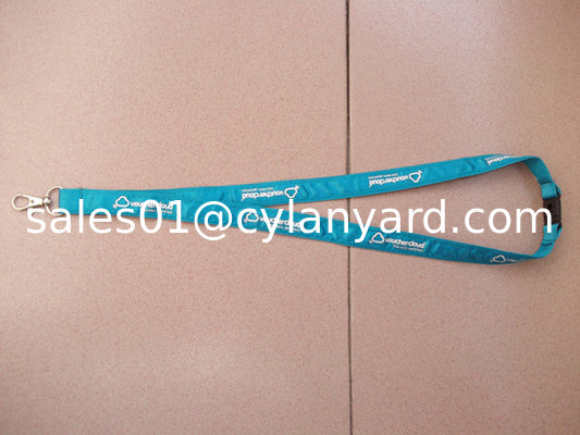 polyester and satin ribbon stitched lanyard, 2.0*90cm,17g,MOQ 300pcs,China lanyard factory supplier