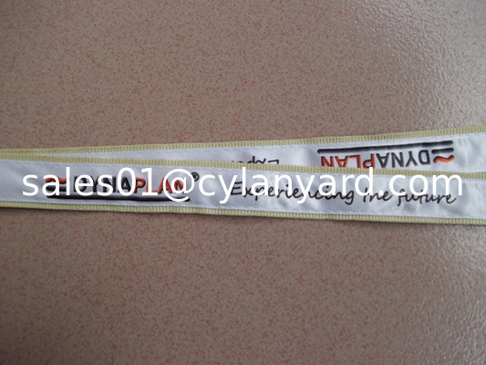 Customized corporate logo satin layered lanyards, China lanyard factory for neck lanyards, supplier