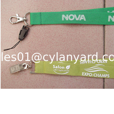 China lanyard factory for cheap printed polyester neck lanyards with swivel hook J hooks supplier