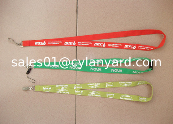 Customized simple flat polyester lanyards,cheap price polyester neck lanyards, great value supplier