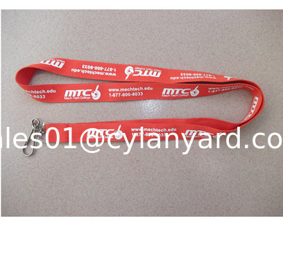 Customized simple flat polyester lanyards,cheap price polyester neck lanyards, great value supplier