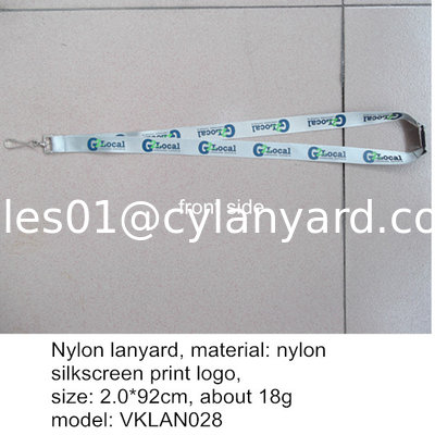 Great value custom logo nylon lanyards,China lanyard factory for exquisite nylon lanyards supplier