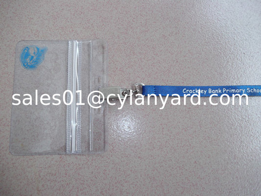 ID badge holder imprint nylon neck lanyards, China lanyard supplier,high quality low price supplier