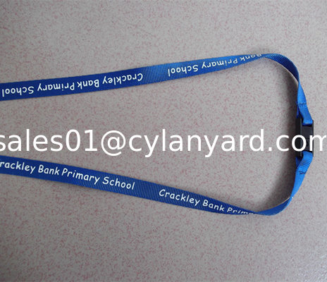ID badge holder imprint nylon neck lanyards, China lanyard supplier,high quality low price supplier