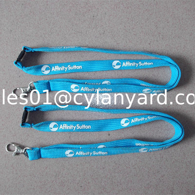 Polyester tubular lanyards with swivel hook J hook, China factory polyester tube straps, supplier