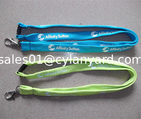 Polyester tubular lanyards with swivel hook J hook, China factory polyester tube straps, supplier