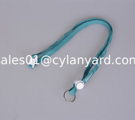 Polyester tubular lanyard with key ring, China supplier for key chain holder lanyard supplier