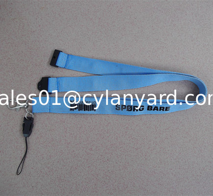 Cheap flat polyester lanyard with phone string, polyester mobile phone hanging lanyards, supplier