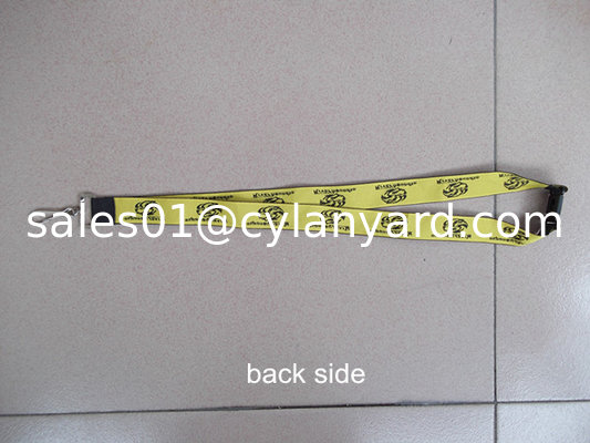 Polyester woven embroidered neck lanyard, polyester jacquard logo neck lanyards, MOQ300pcs supplier