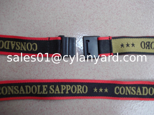 Polyester woven neck lanyards with retractable badge reel,flat jacquard neck strap lanyard supplier