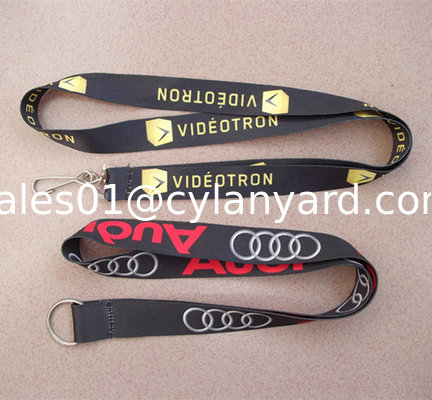 Tailored heat transfer print polyester lanyard, premium dye sublimation print neck lanyard supplier