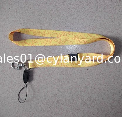 OEM sublimation print neck lanyards with phone string, heat transfer phone holder lanyards supplier