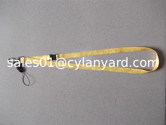OEM sublimation print neck lanyards with phone string, heat transfer phone holder lanyards supplier