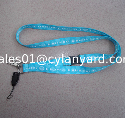 Bespoke heat transfer lanyard with phone string, wholesale sublimation print neck lanyards supplier