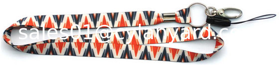 Personalized sublimation print badge lanyards, exquisite heat transferred print lanyards supplier