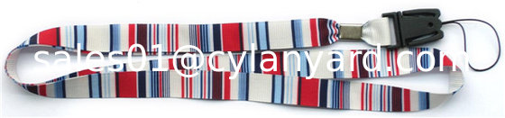 Exquisite dye sublimation print badge lanyards, wholesale heat transferred print lanyards supplier