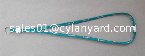 Polyester tubular lanyard with key ring, China supplier for key chain holder lanyard supplier