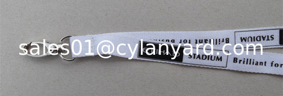 Polyester corporate logo screen printed neck lanyards, cheap safety breakaway neck straps, supplier