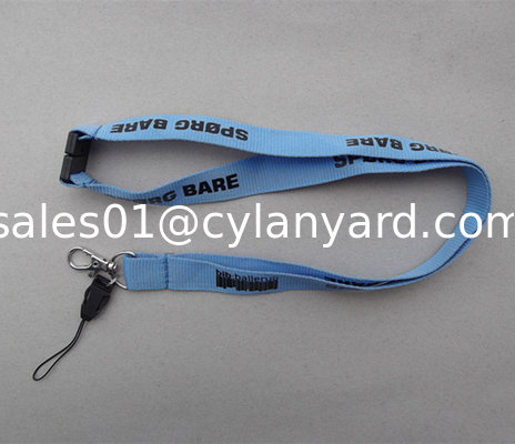 Mobile phone holder polyester neck straps,corporate logo screen printed,China OEM factory, supplier